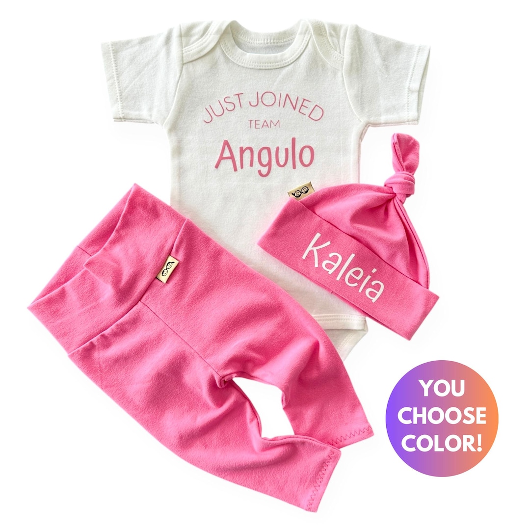 Baby Girl Coming Home Outfit Personalized Newborn Gift, Custom Name New ...
