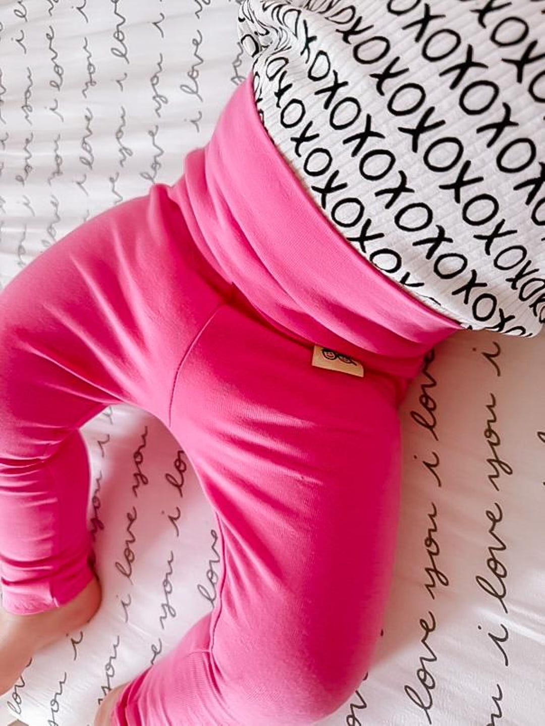 Hot Pink Leggings And/or Top Knot Headband, Newborn Girl Coming Home ...