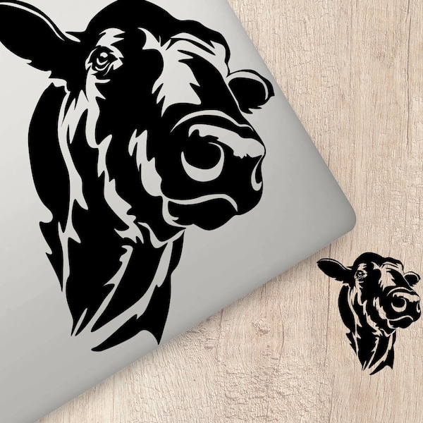 Black Angus Cow Stickers - Etsy