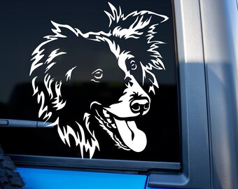 Smooth Collie Car Window Sticker Dog Sign Decal Sign Art - Etsy