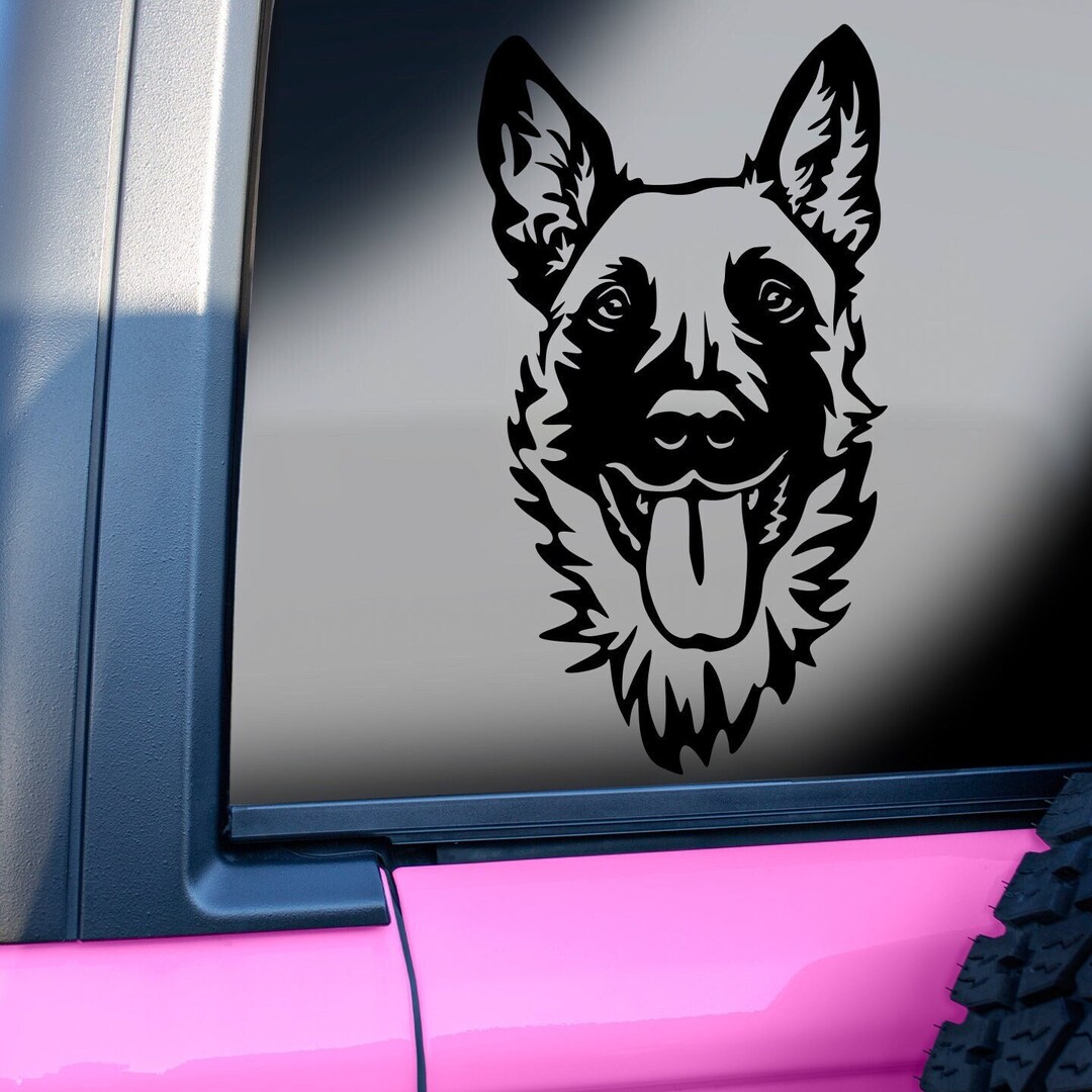 Malinois Sticker Dog Stickers for Cars Malinois Gifts Custom Dog ...