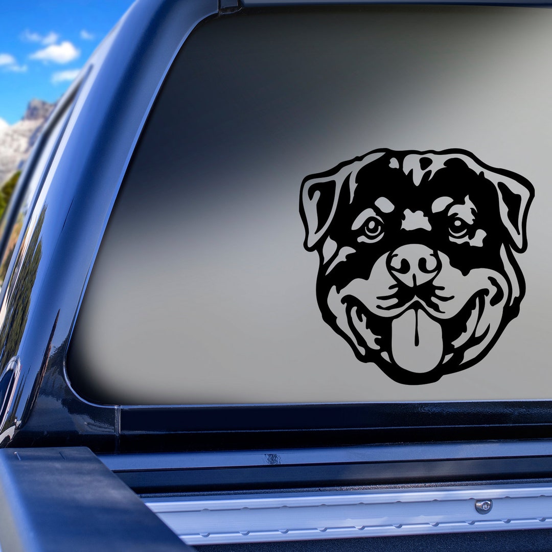 Rottweiler Sticker Dog Stickers for Cars I Love - Etsy