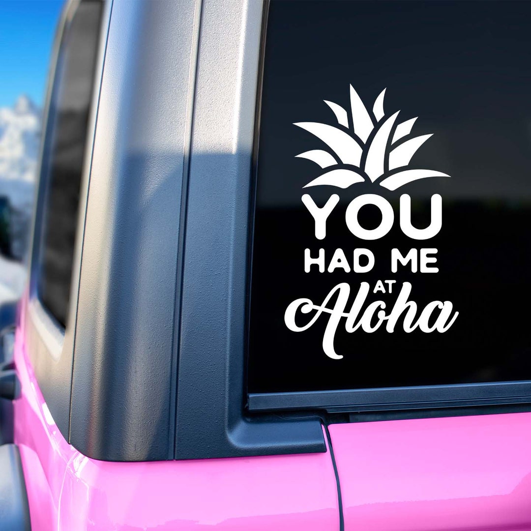 Aloha Sticker Hawaiian Stickers Pineapple Stickers Holiday - Etsy