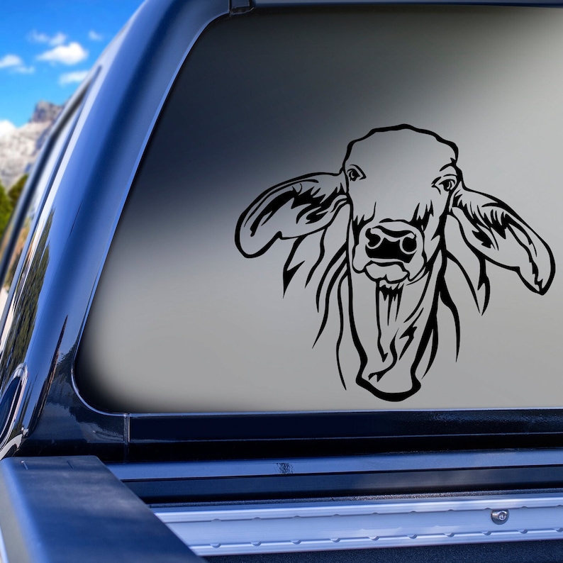Brahman Sticker Cow Stickers for Cars Brahman Cattle Cow - Etsy