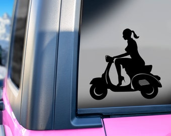 Scooter Girl Stickers - Etsy