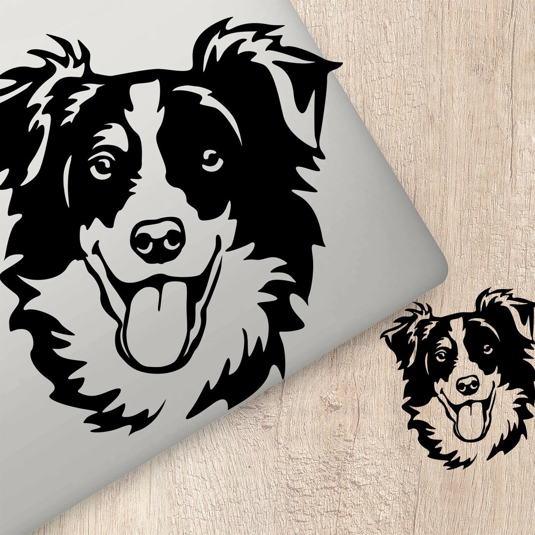 Border Collie Sticker Dog Stickers for Cars Custom Dog - Etsy
