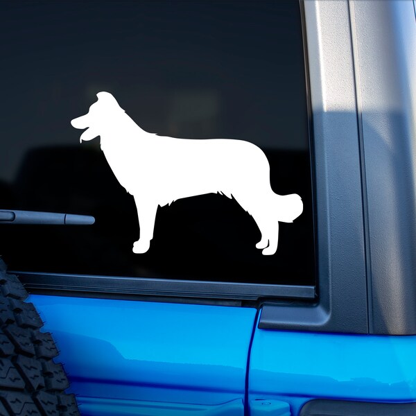 Border Collie Car Silhouette Sticker - Etsy