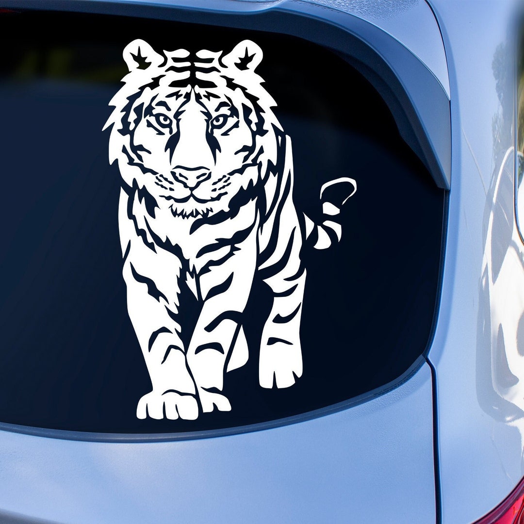 Tiger Sticker Animal Stickers for Cars Tiger Prowling Endangered Animal ...