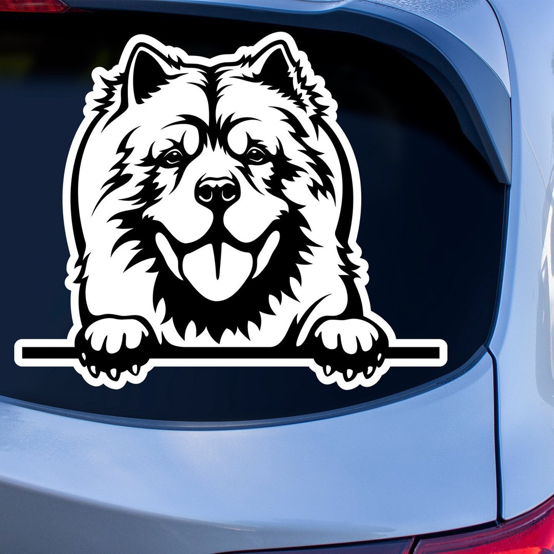Chow Chow Sticker Custom Dog Stickers Dog Stickers for Cars I Love Chow ...