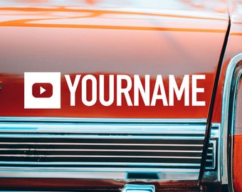 Youtube Channel Sticker - Etsy