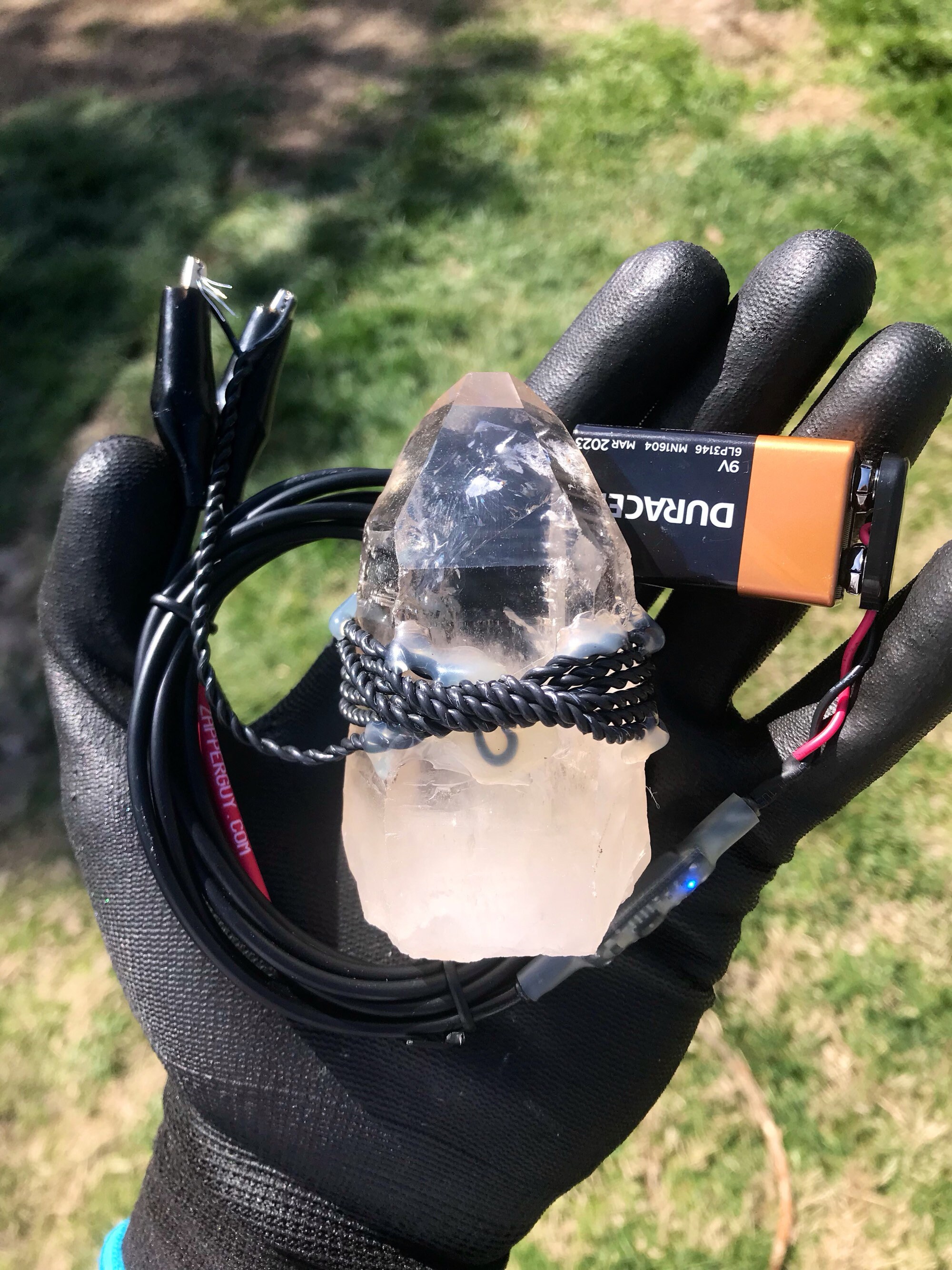 Orgone Succor Punches: BRAZILIAN Lemurian Quartz Crystal 218 grams ...