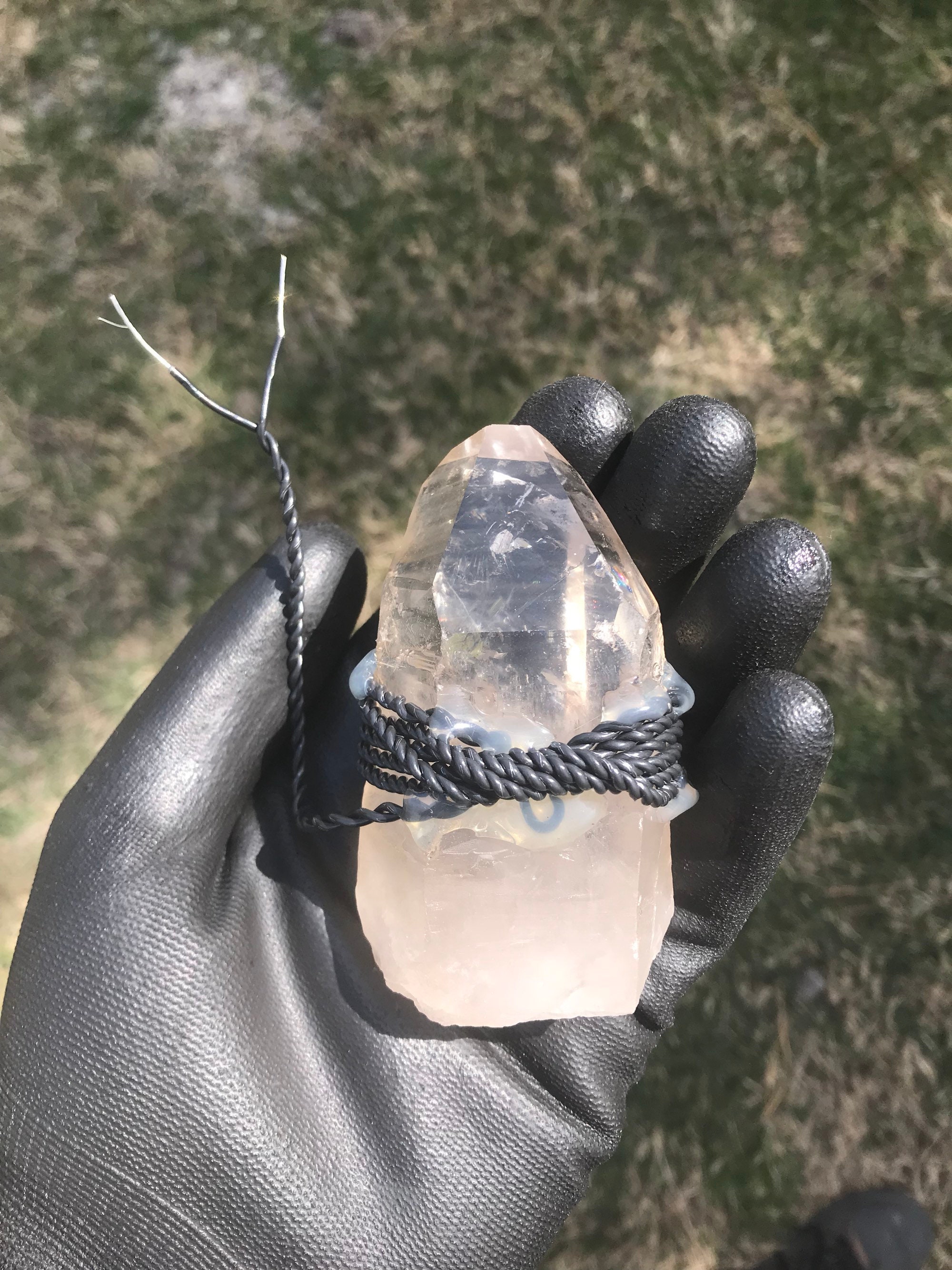 Orgone Succor Punches: BRAZILIAN Lemurian Quartz Crystal 218 grams ...