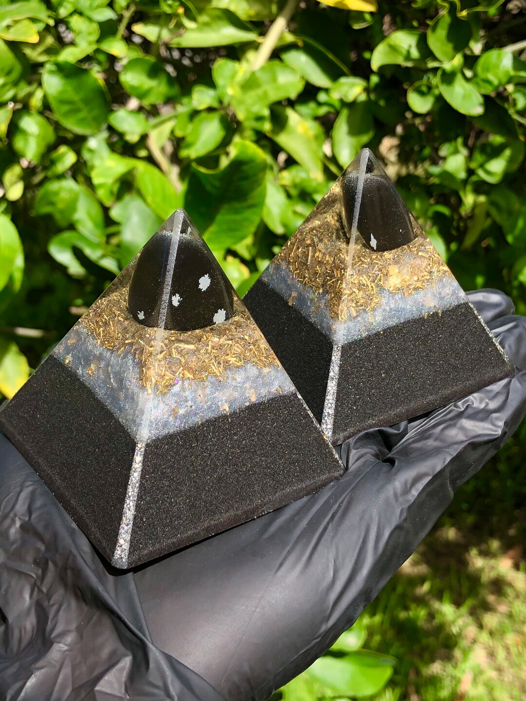 Orgone Pyramids - 24K Gold Healing Pyramids Made With Atomized Metals ...