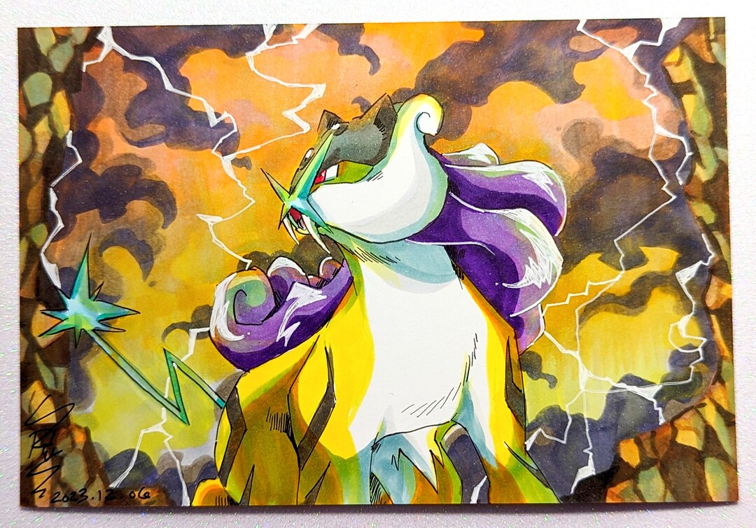 Pokemon: Raikou Illustration - Etsy