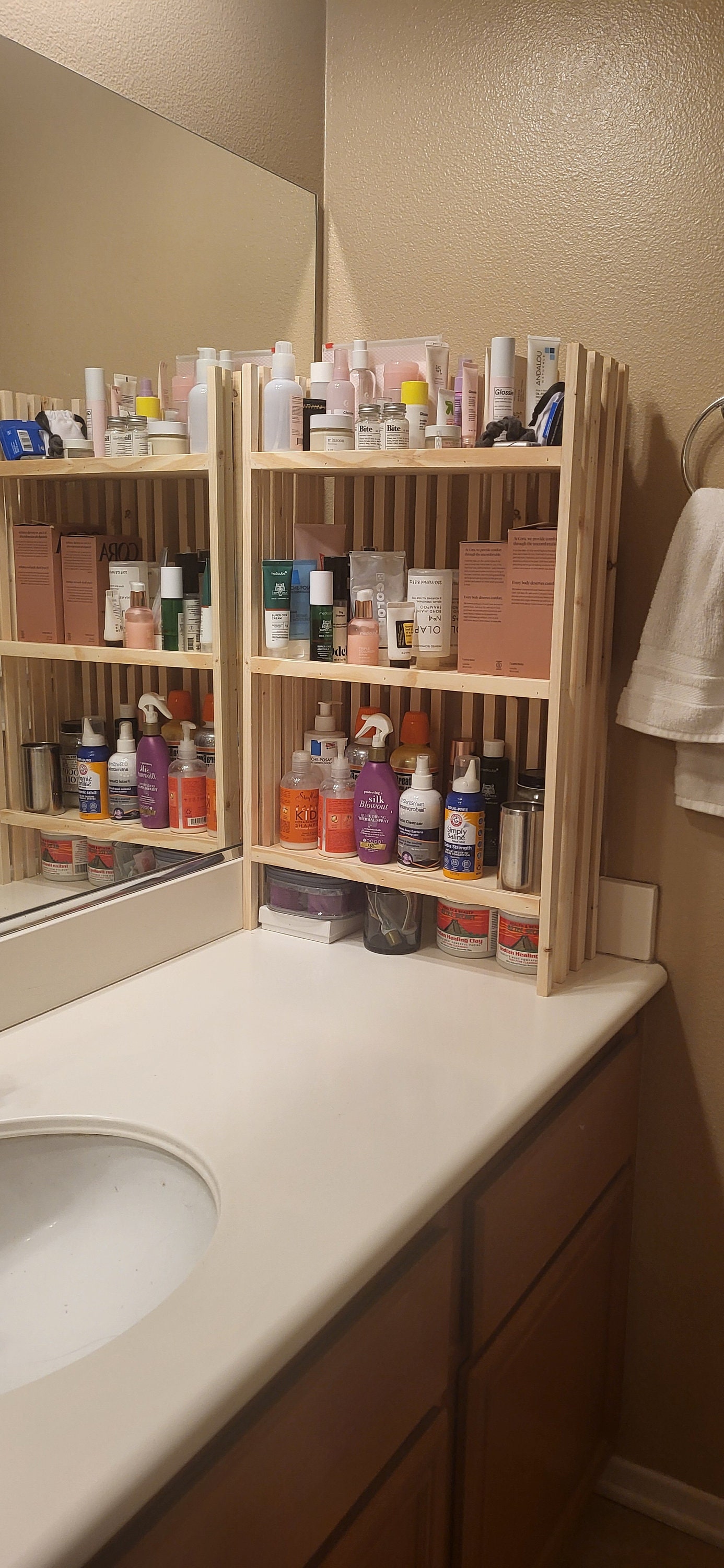 Slatted Counter Top Shelf - Etsy