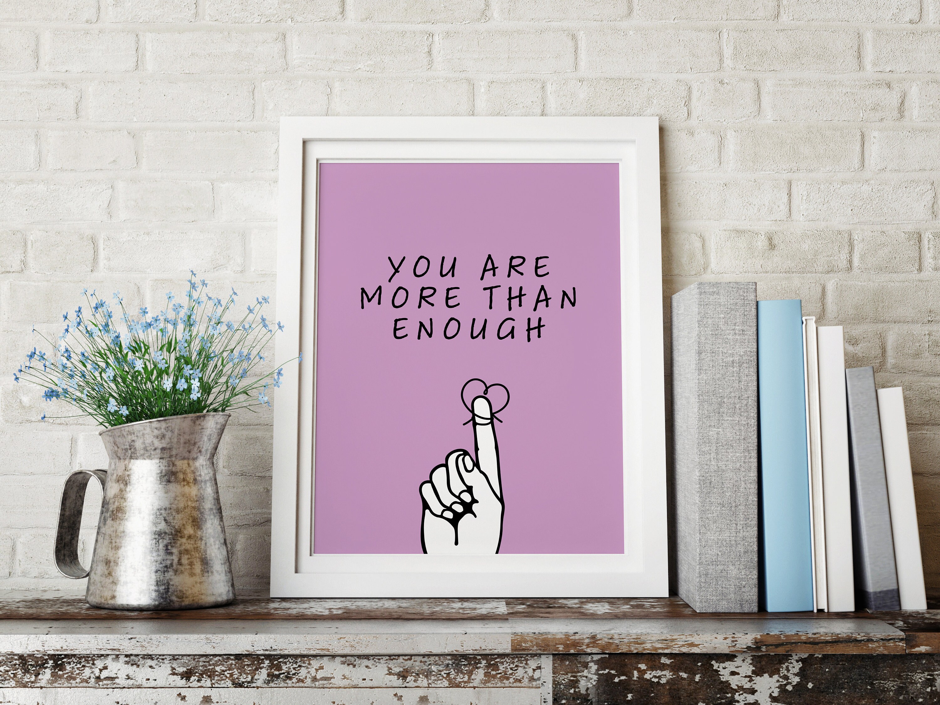 Siempre recuerde que son más que suficiente inspiración arte - Etsy España