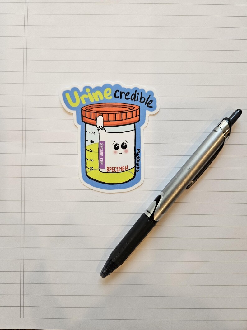 Urine Sample Vinyl Sticker - Etsy