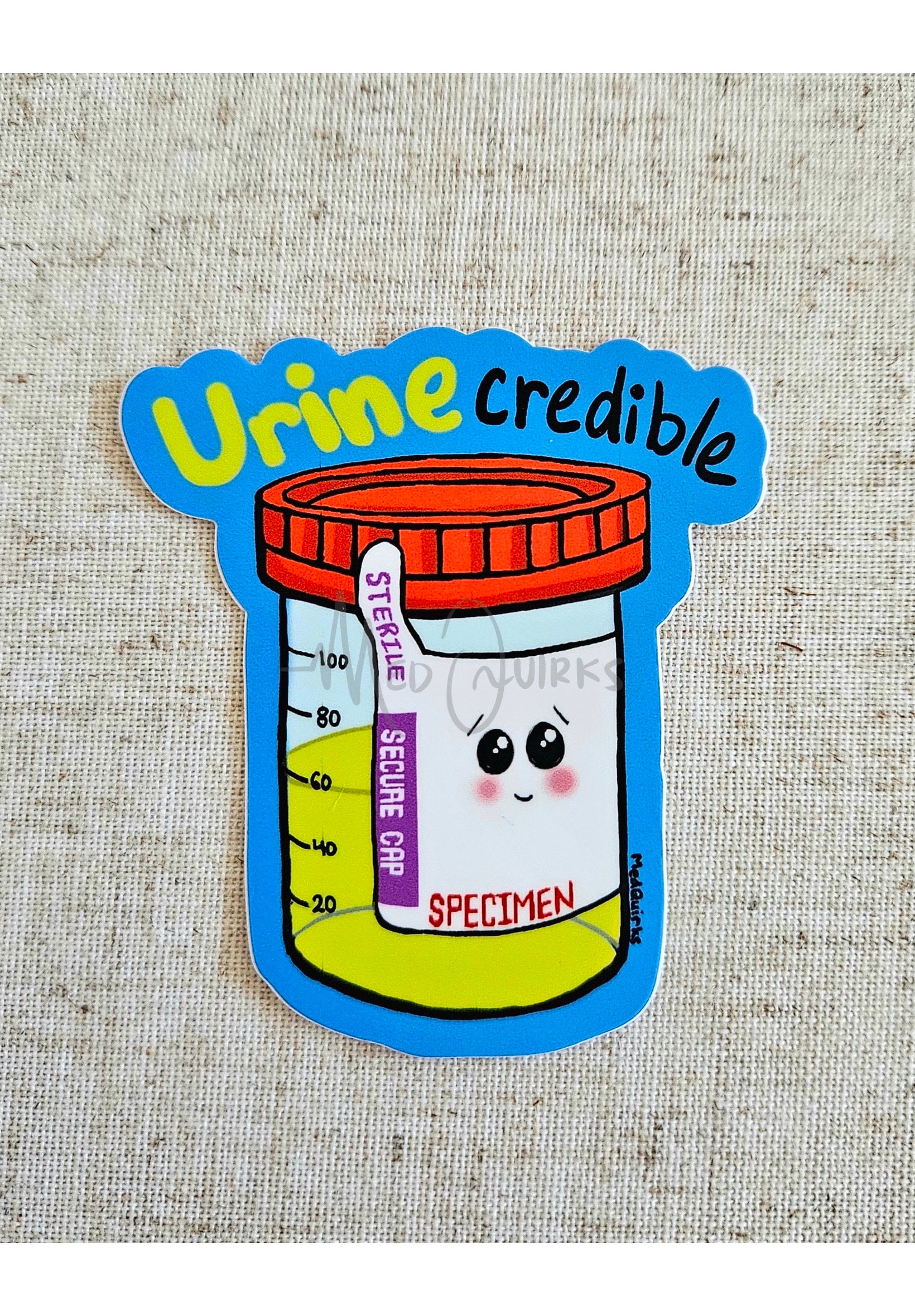 Urine Sample Vinyl Sticker - Etsy