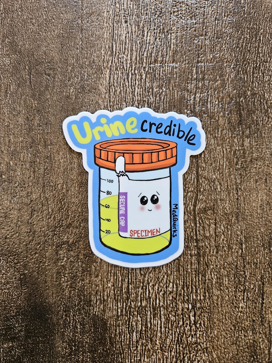 Urine Sample Vinyl Sticker - Etsy