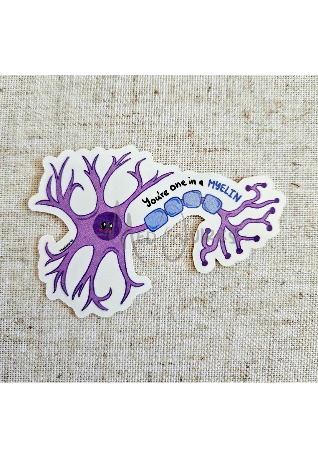 Neuron Myelin Vinyl Sticker - Etsy