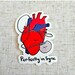 Heart and Pacemaker Vinyl Sticker - Etsy