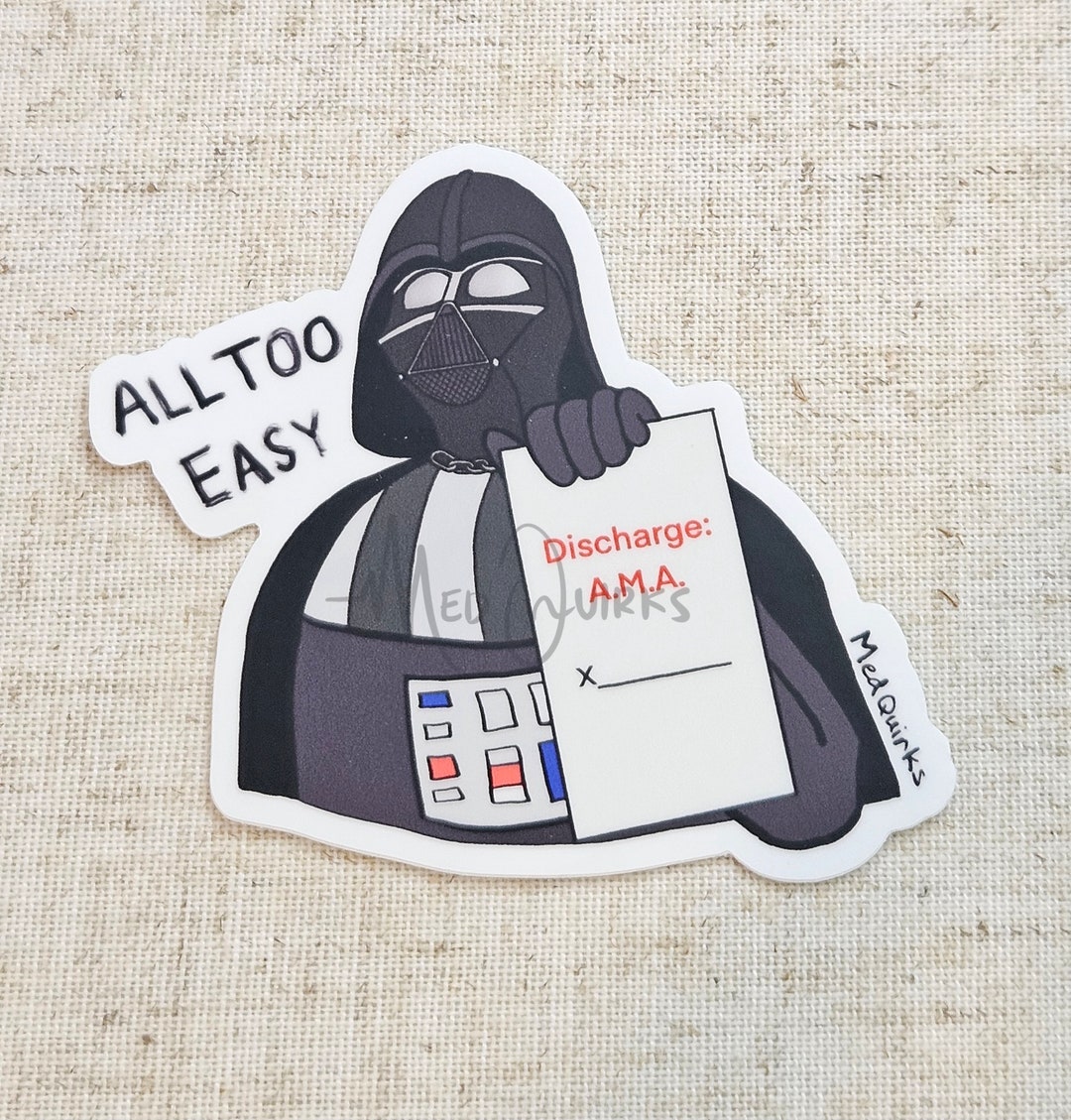 Hospital Discharge Against Medical Advice Vinyl Sticker - Etsy