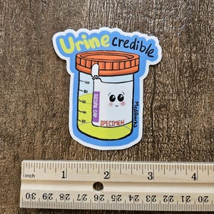 Urine Sample Vinyl Sticker - Etsy