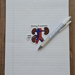 Kidney Transplant Vinyl Sticker - Etsy