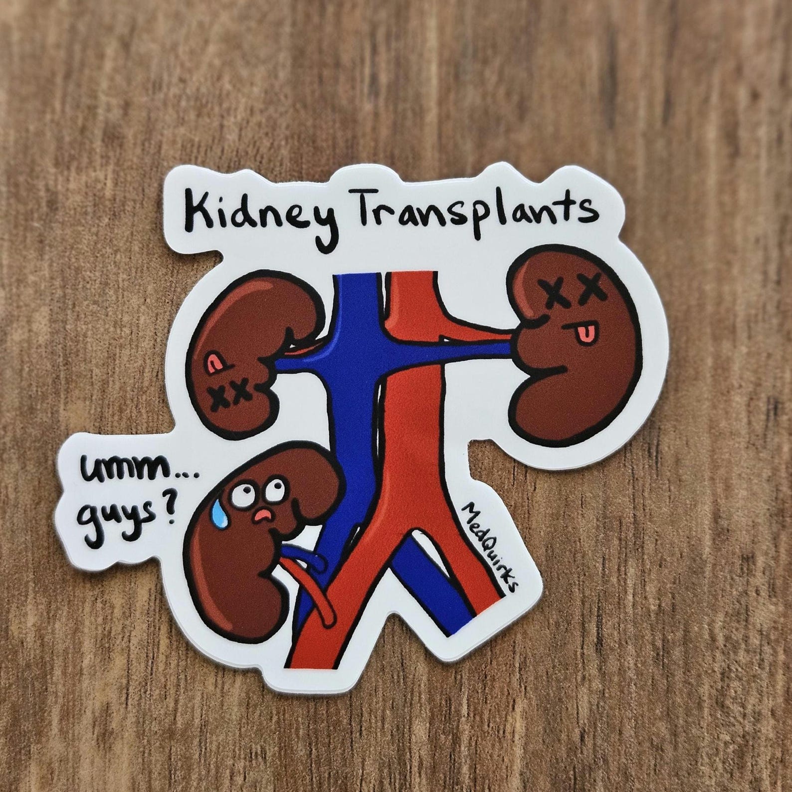 Kidney Transplant Vinyl Sticker - Etsy