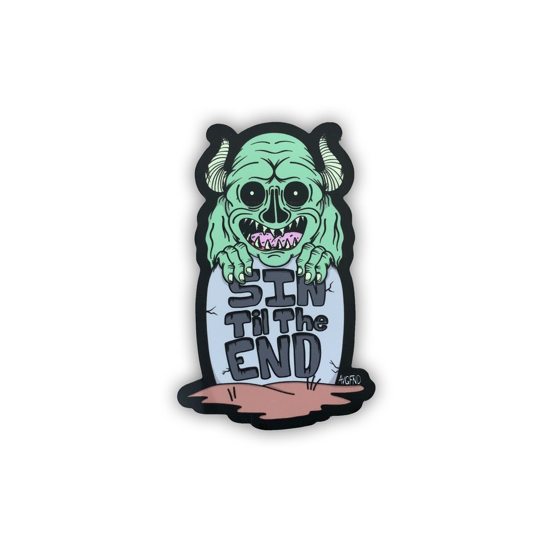 Ghoul Sticker | Monster Sticker | Hydroflask Sticker | Laptop Decal ...