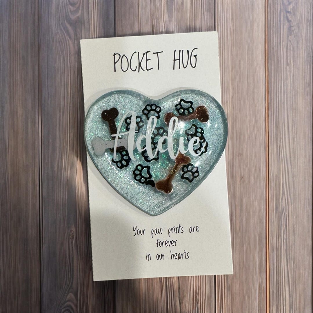 POCKET HUG for PET Passing Memorial Care and Concern Thinking of You ...