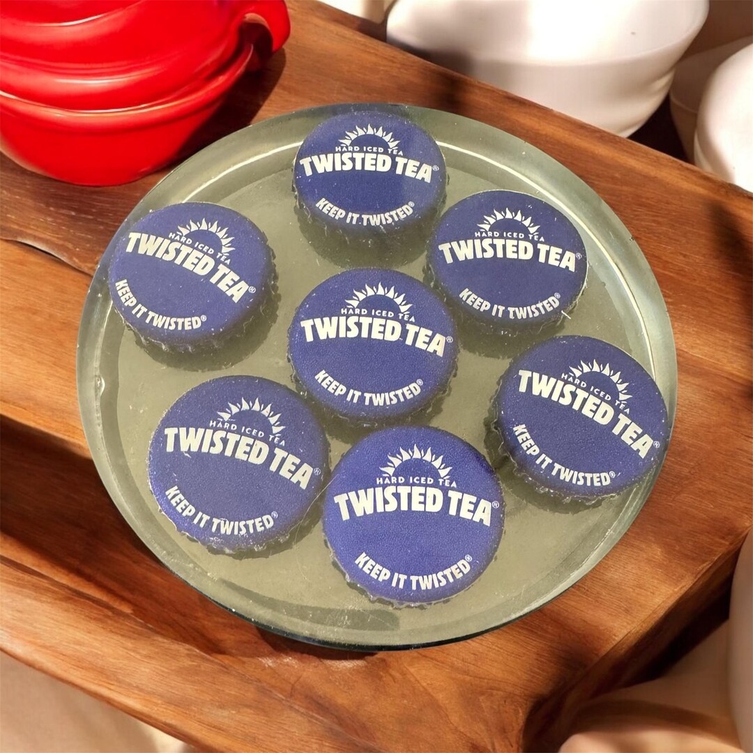 Twisted Tea Coaster Clear Resin Coaster Made With Twisted Tea Bottle ...