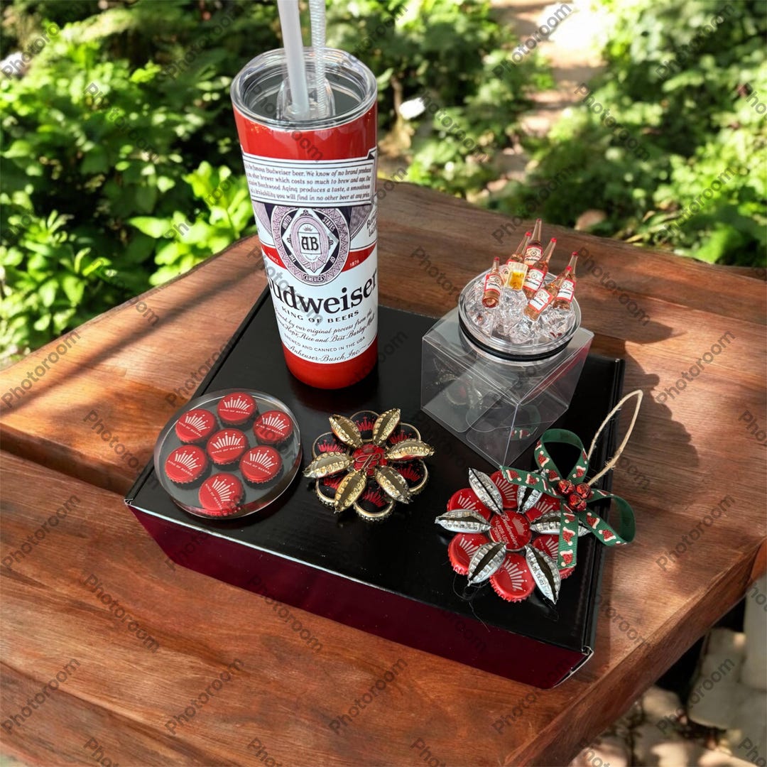 Budweiser Holiday Box Set Budweiser Set Budweiser Tumbler Budweiser Lid ...