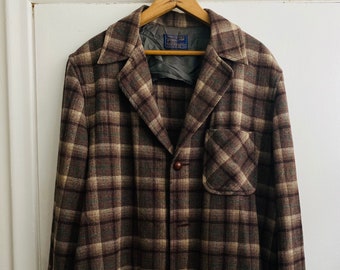 Vintage 1940s Mens 49er Pendleton Plaid Car Jacket L - Etsy