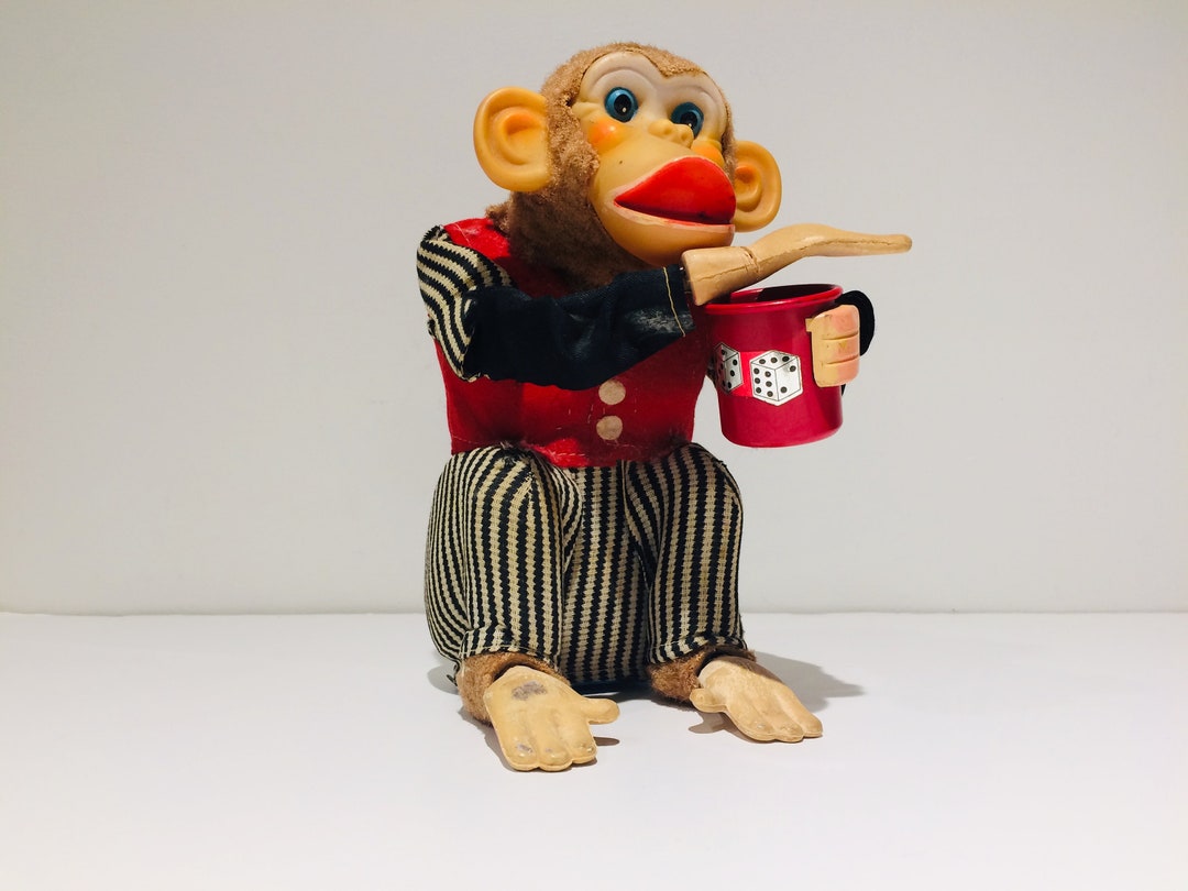 Mechanical Toy Monkey Craps Dice - Etsy