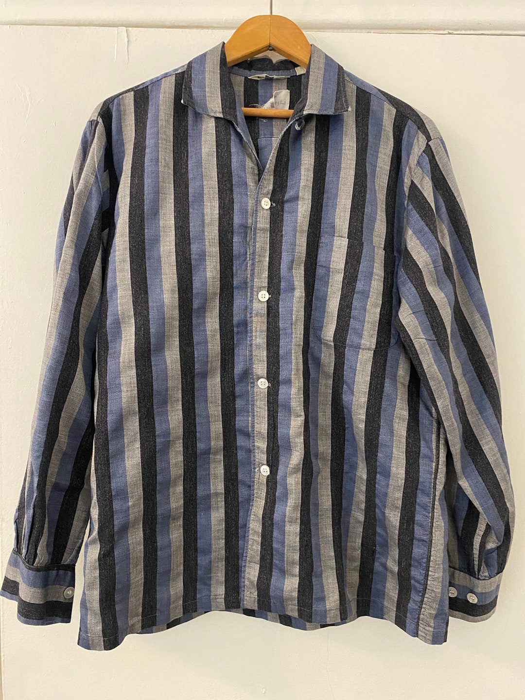 Vintage 1950s Button up Loop Collar Shirt - Etsy