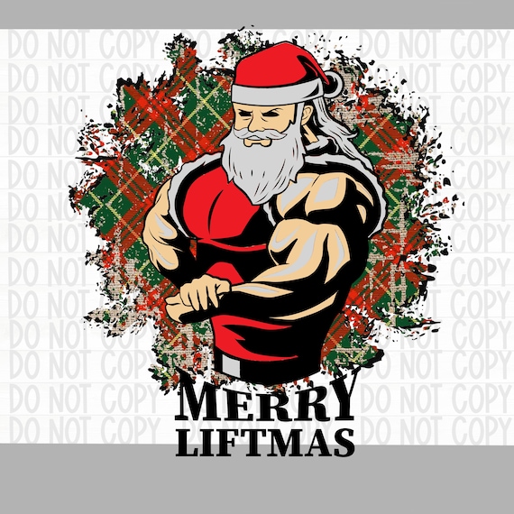 Merry Liftmas Funny Santa PNG File for Sublimation/dtf/screen | Etsy