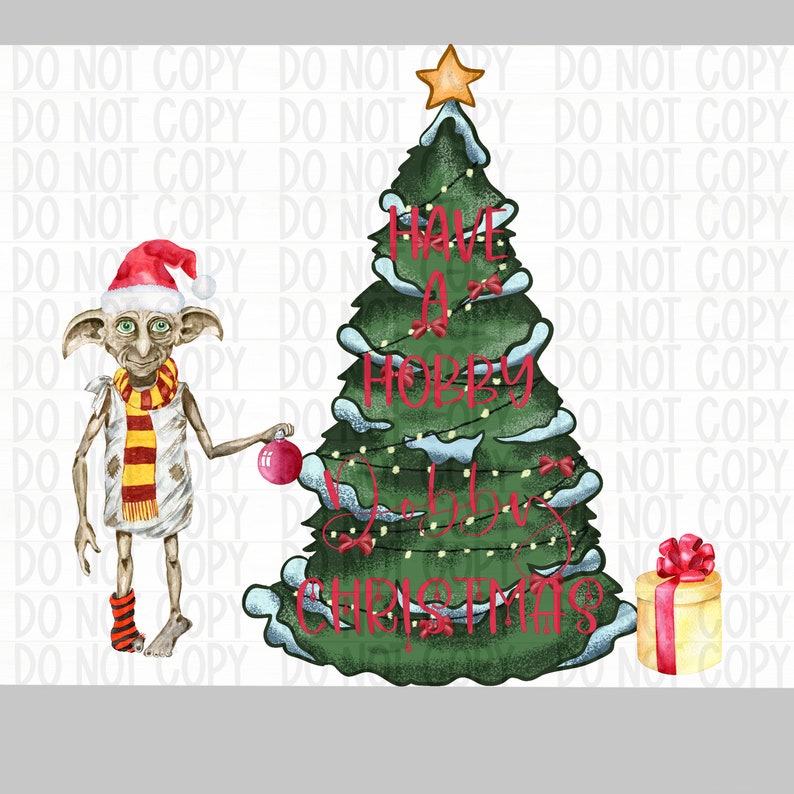 Dobby Christmas PNG File for Sublimation Printing - Etsy