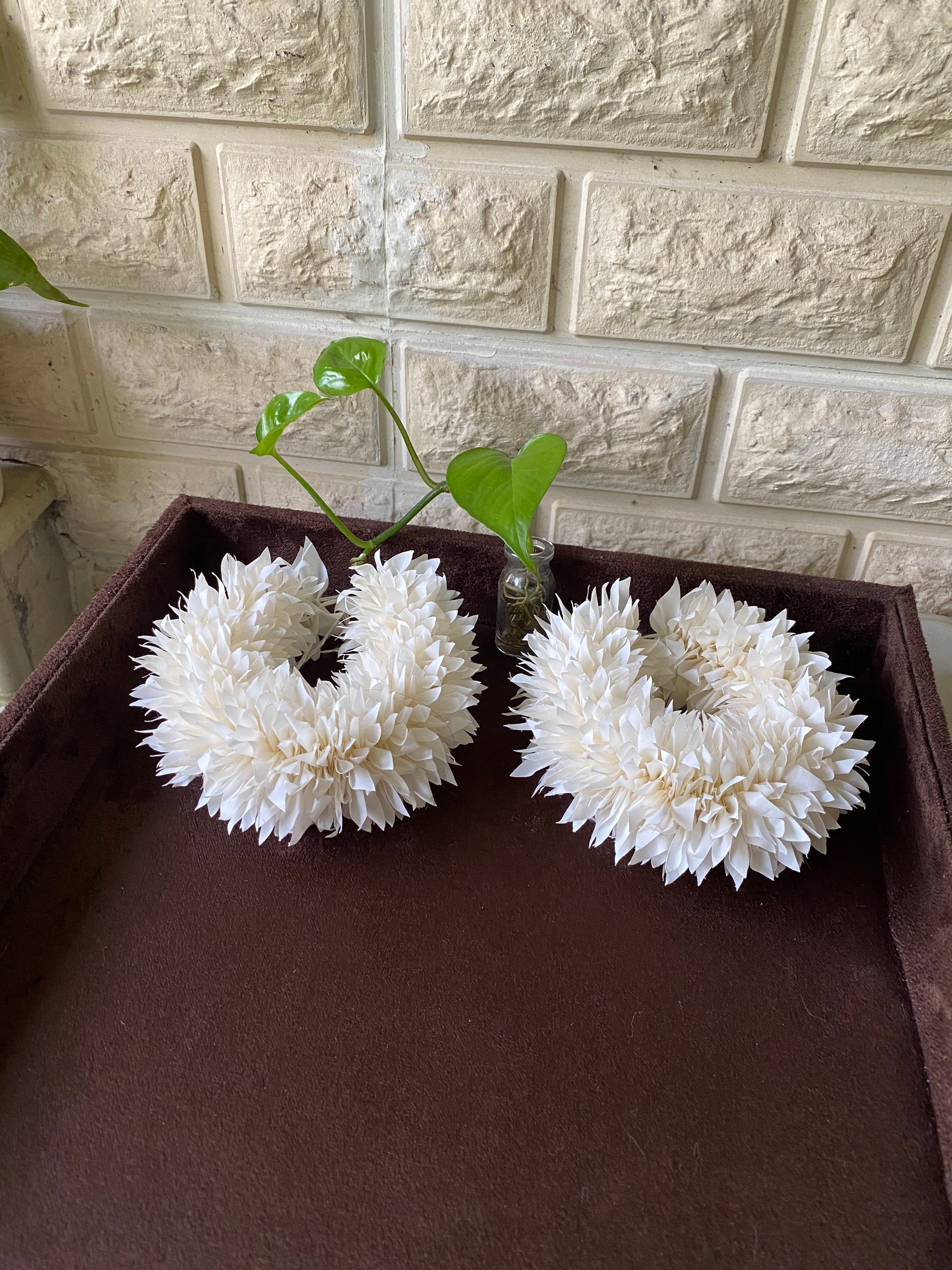 Hand Gajra Set / Floral Jewelry / Flower Jewelry / Nikkah Jewelry ...