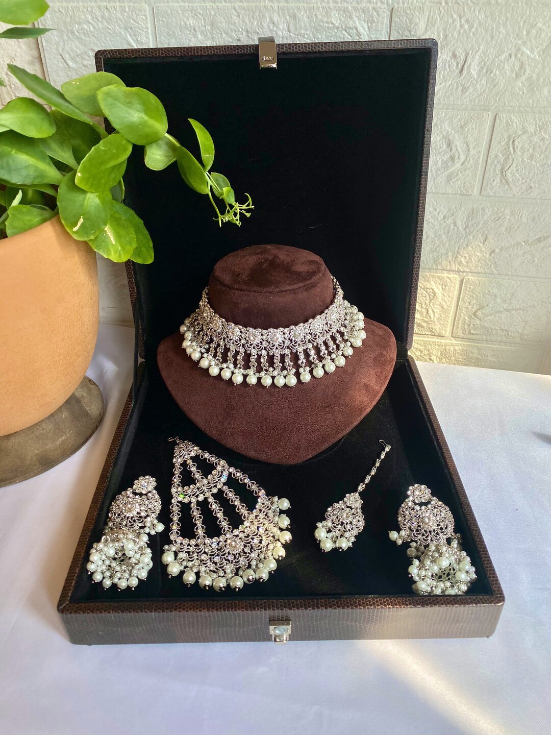 Saba Braut Set / indischer Schmuck / pakistanischer Schmuck - Etsy ...