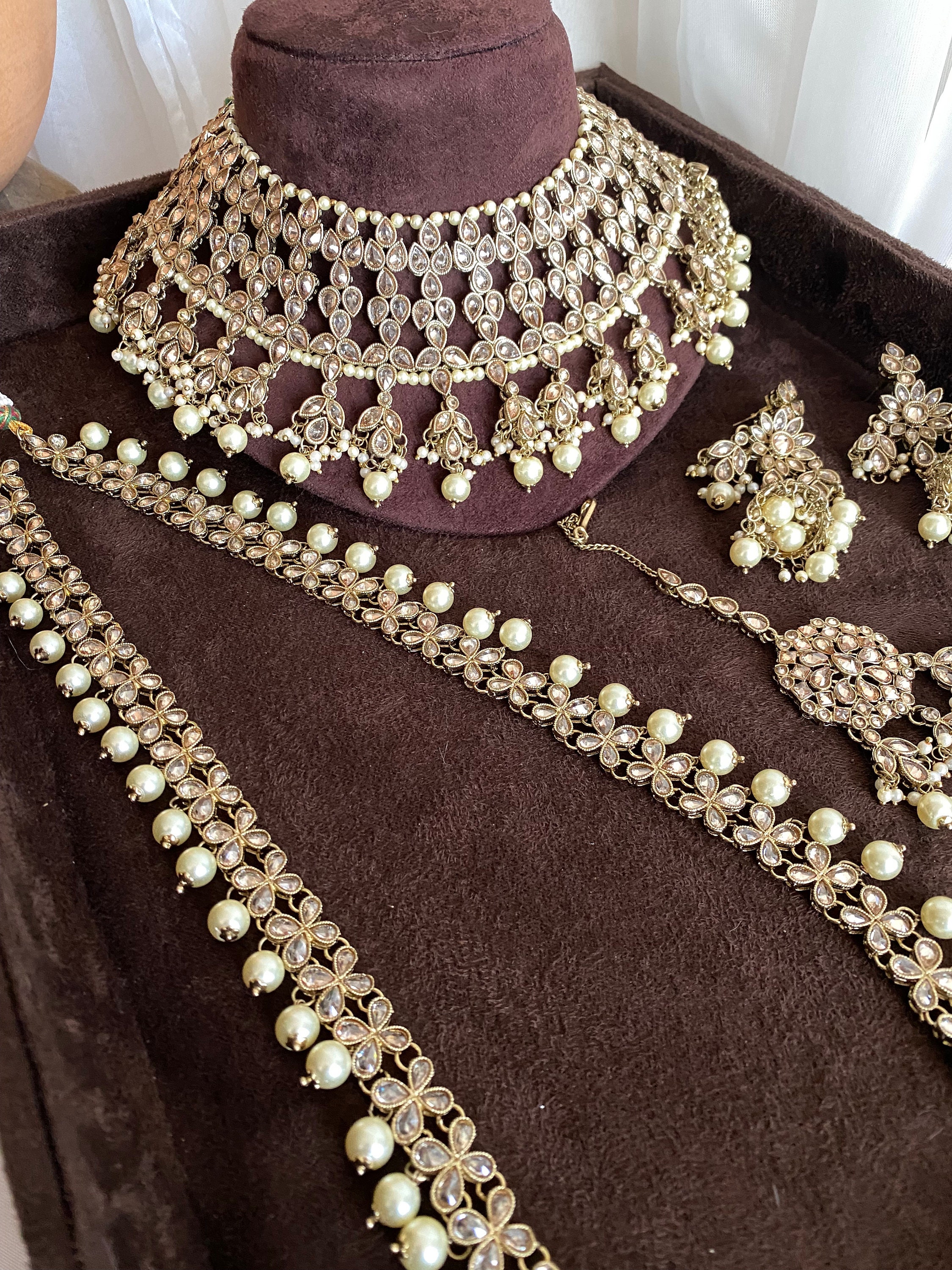 Indian Full Bridal Set / Pakistani Jewelry /indian / Bridal / - Etsy