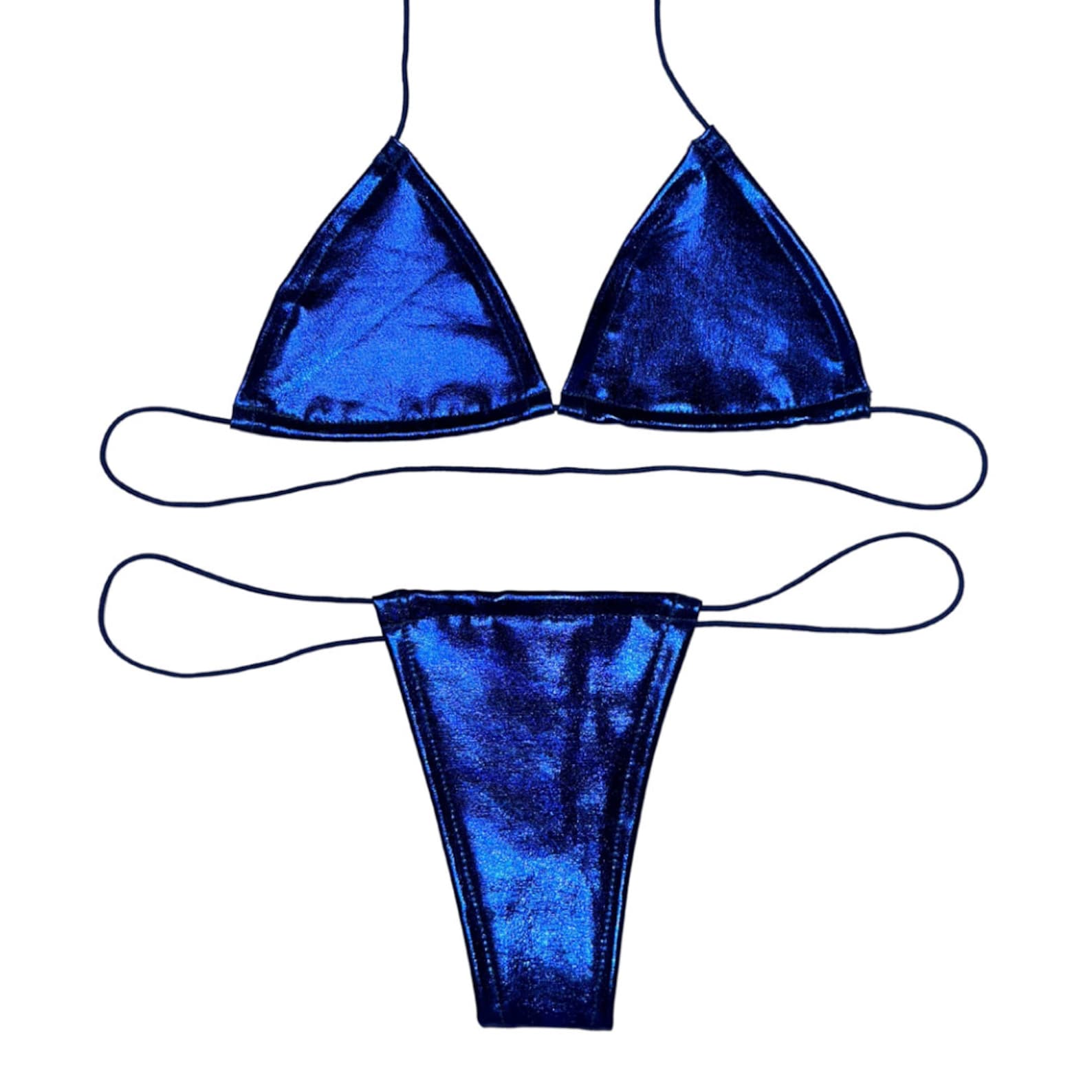 Holographic String Sets Exotic Dancewear Stripper Outfits String ...