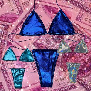 Holographic String Sets | Exotic Dancewear | Stripper Outfits | String ...