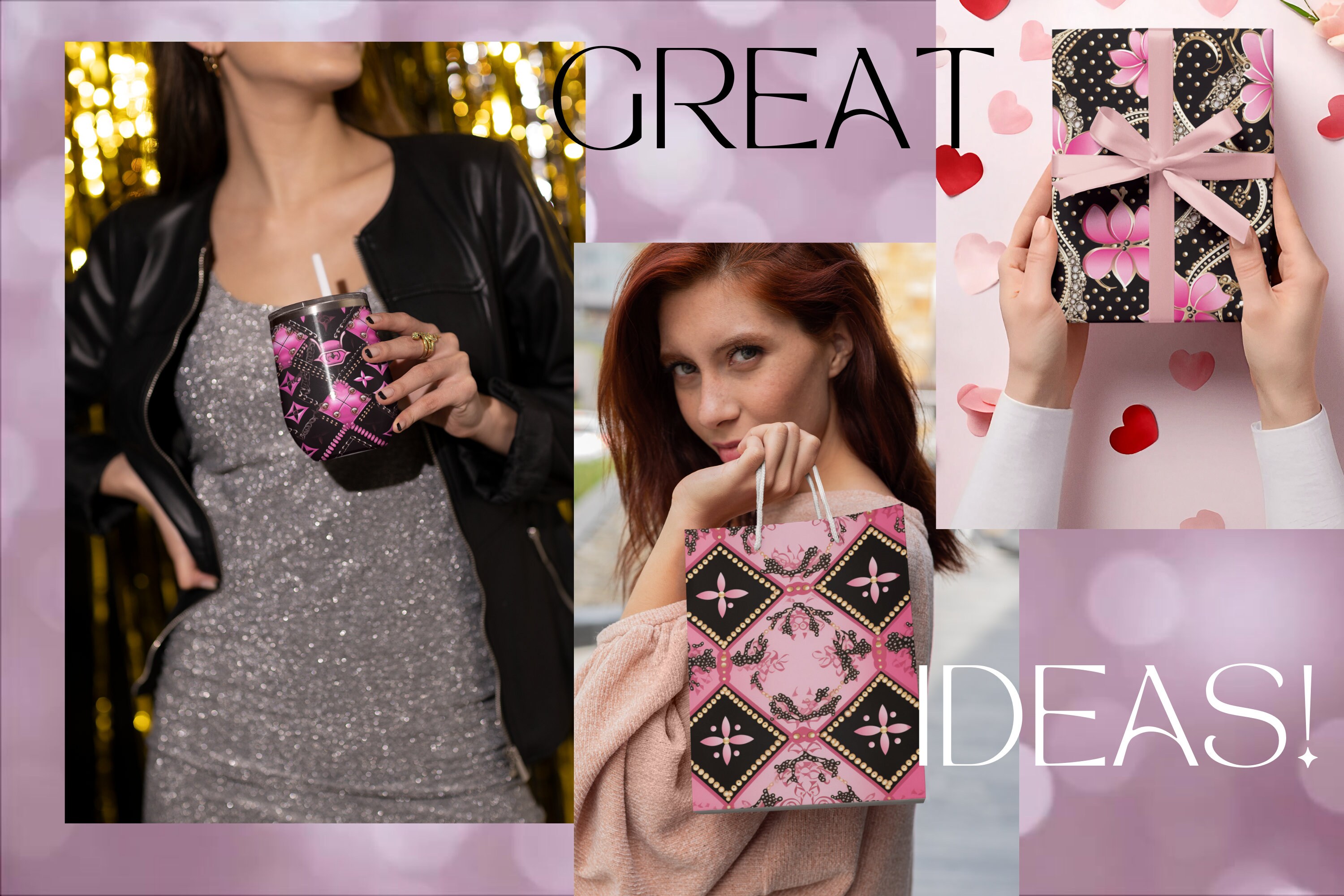 SEAMLESS Digital Images, Pink Patterns, Glorious Designs, Decoupage ...