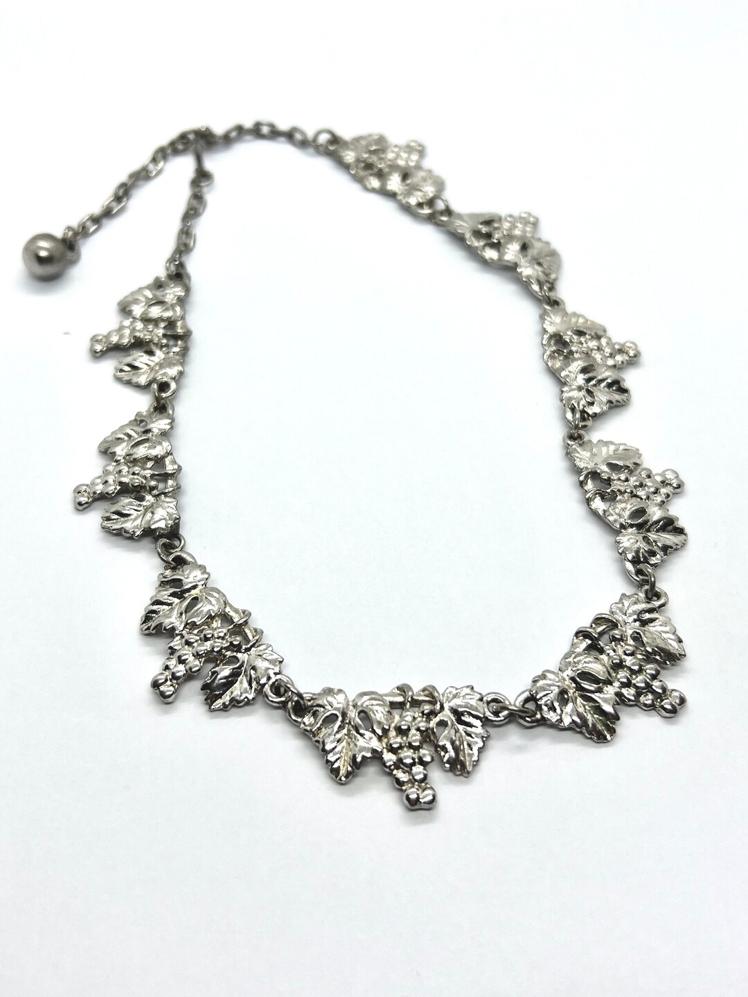 Elizabeth Reimer Arcansas Grape Linked Silver Tone Choker - Etsy