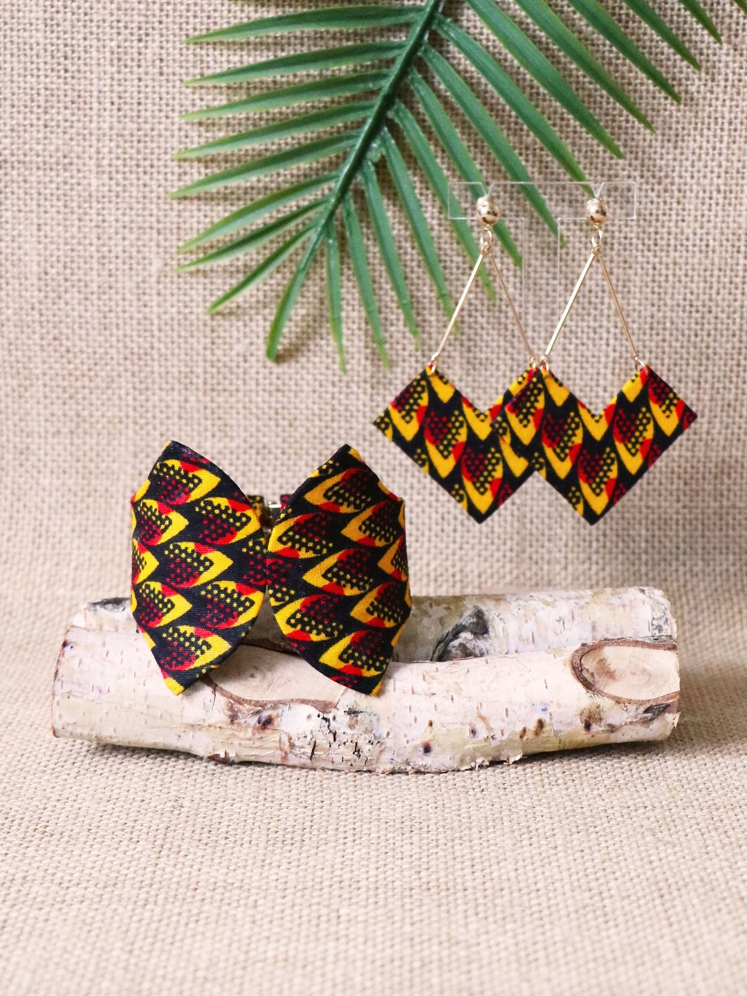 Butterfly Set, Wax Red Scales, African Jewelry, Wax Jewelry, Women's ...