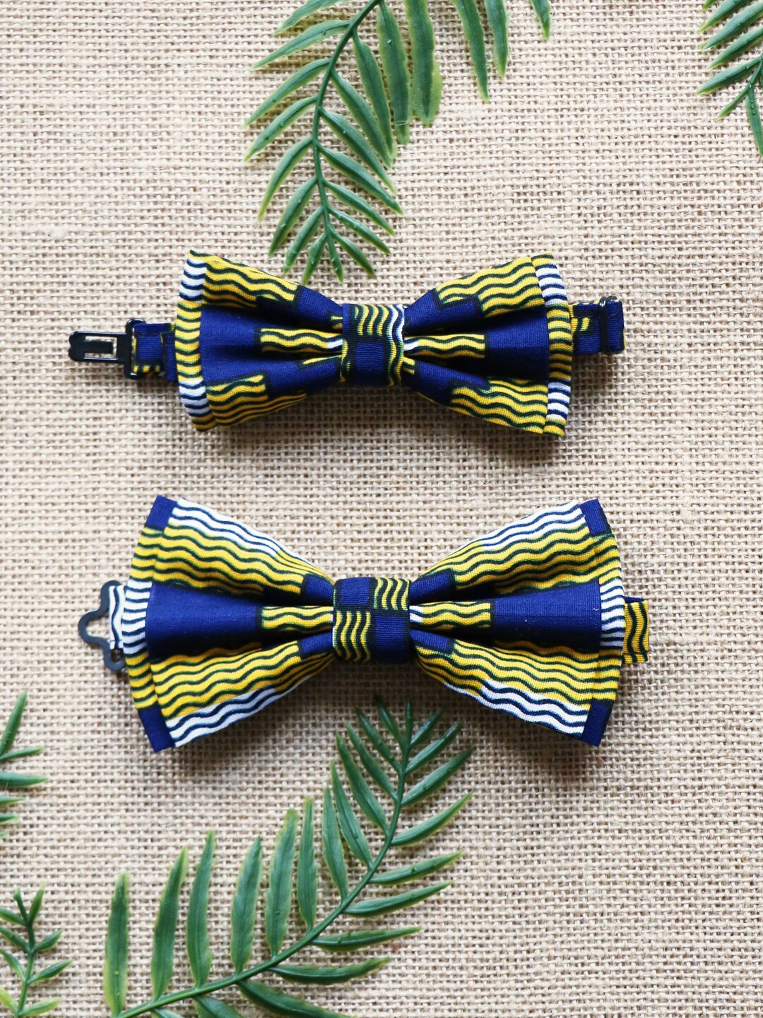 Father & Son Bow Ties, Blue Kente Wax, Wax Bow Ties, Assorted ...