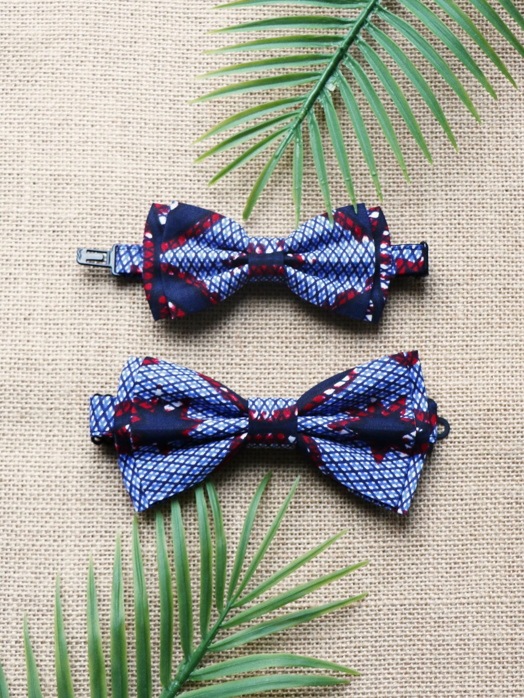 Father & Son Bow Ties, Blue Congress Wax, Wax Bow Ties, Matching ...