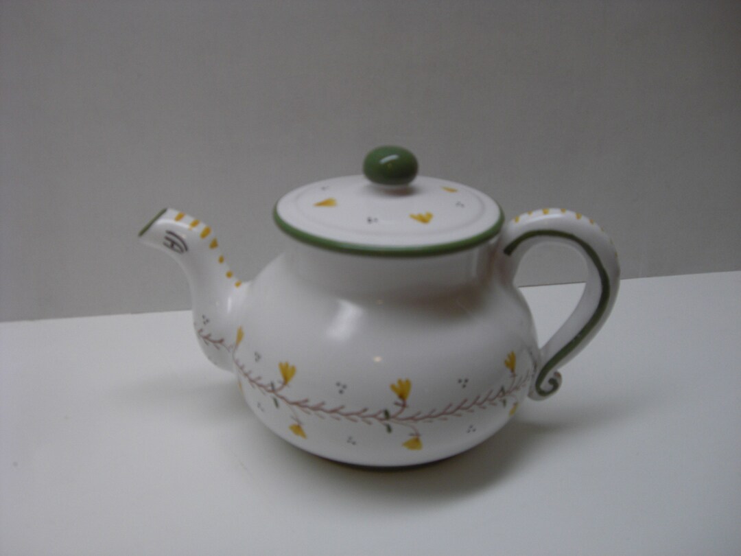 Hand Painted Teapot Made in Italy - Etsy