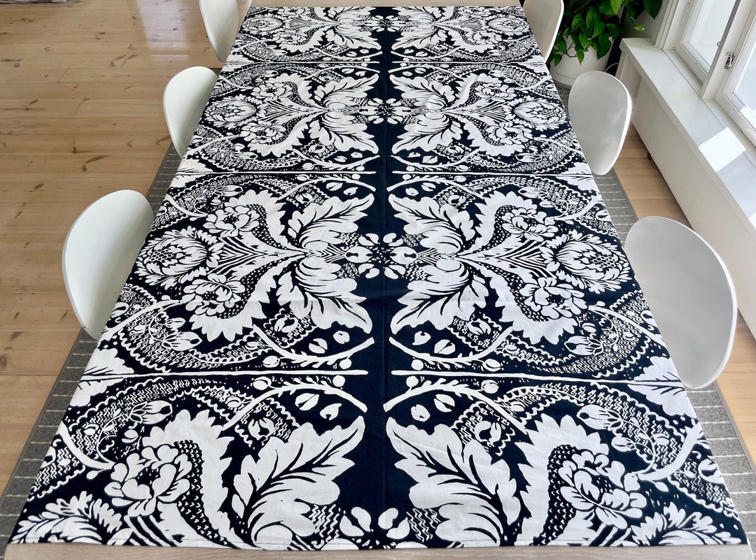 Vintage Marimekko Fandango Tablecloth, Decorative Vintage Table Cloth ...